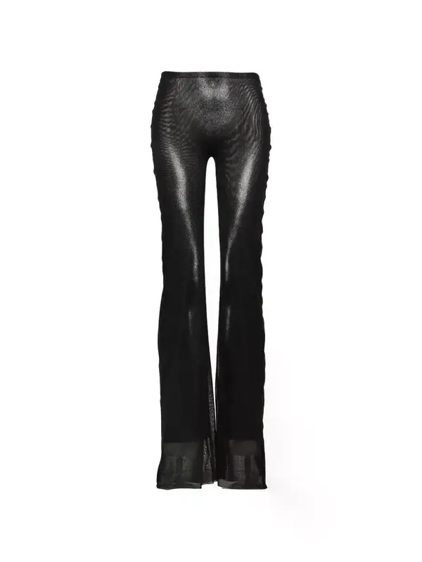 JEAN PAUL GAULTIER Body Dust Mesh Trousers - Black