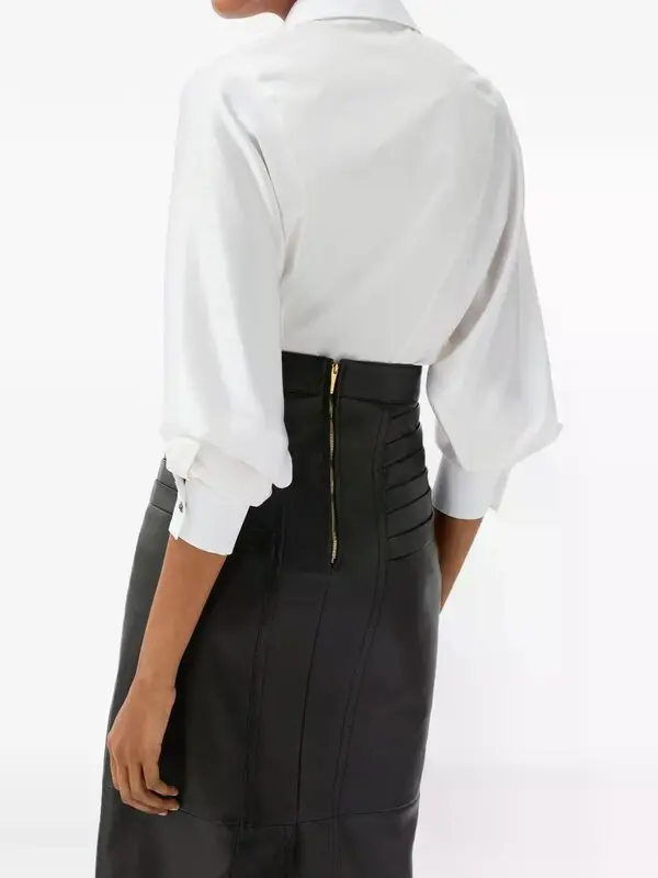 Versace Embellished-collar Cotton Poplin Shirt