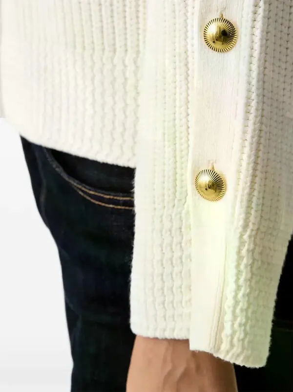 TWINSET Button-detail Ribbed-knit Sweater