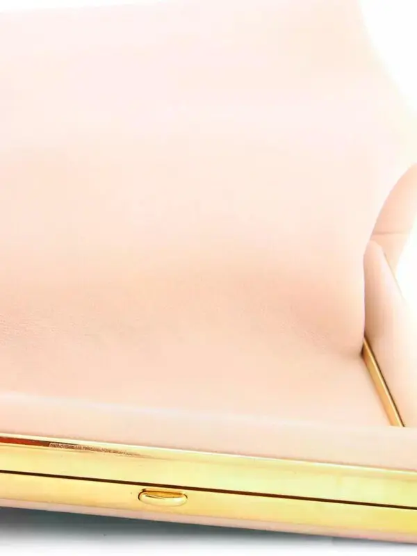 Fendi First Bag Leather Clutch Bag - Neutrals