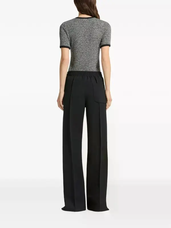 COURREGES Heather Contrast-trim T-shirt
