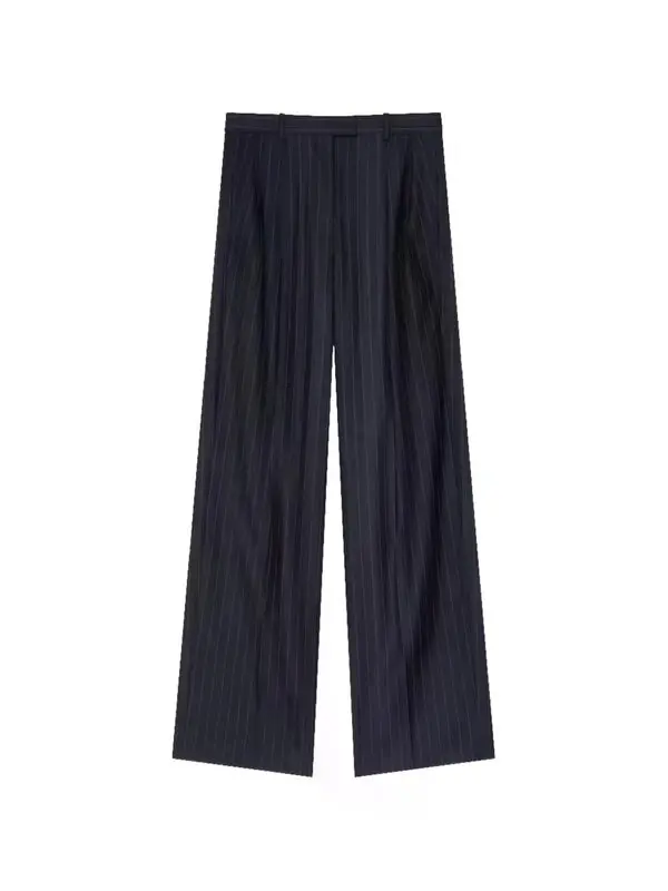 Givenchy Pinstripe-pattern Pleated Trousers - Blue