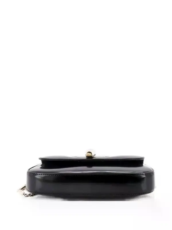 Gucci Bamboo Night Chain Leather Small Clutch Bag