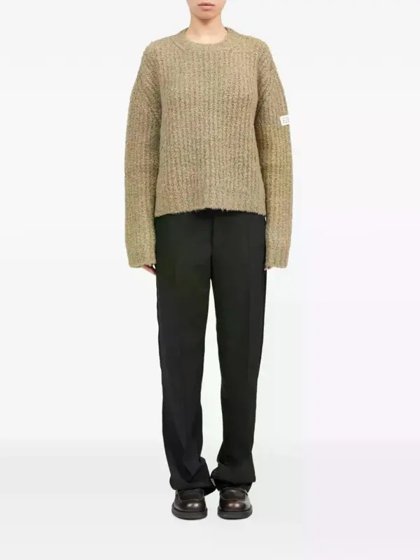 MAISON MARGIELA Long-sleeve Bouclé-knit Sweater - Neutrals