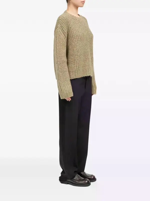 MAISON MARGIELA Long-sleeve Bouclé-knit Sweater - Neutrals