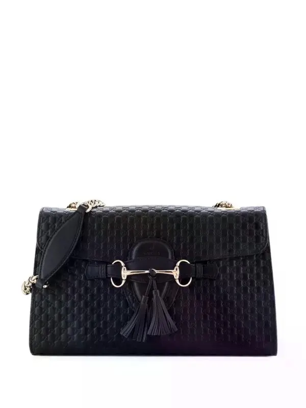 Gucci Emily Chain Flap Bag Microguccissima Leather Medium Shoulder Bag