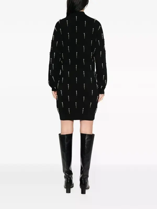 CIRCUS HOTEL Bead-embellished Cut-out Dress