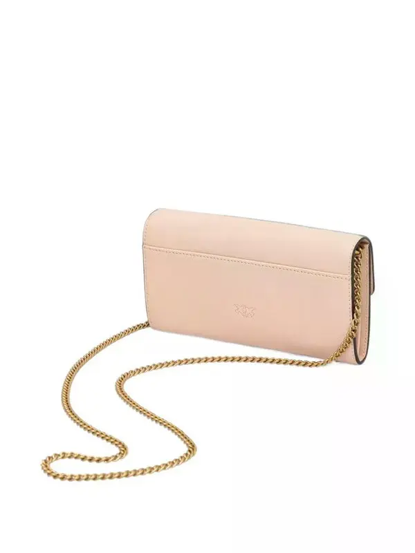 Pinko Love Leather Shoulder Bag - Pink