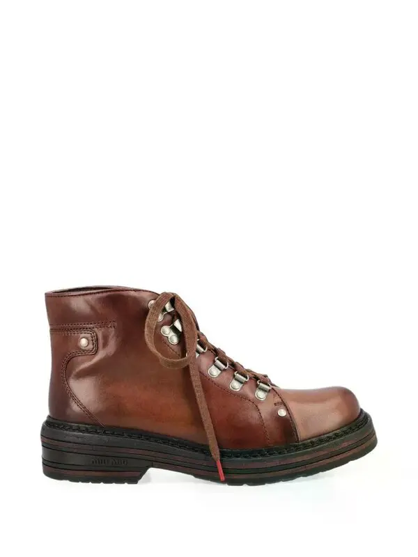 Miu Miu Leather Booties