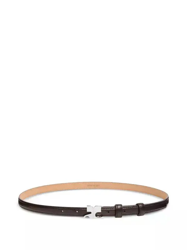 COURREGES Croc-embossed Leather Belt