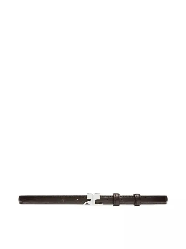 COURREGES Croc-embossed Leather Belt