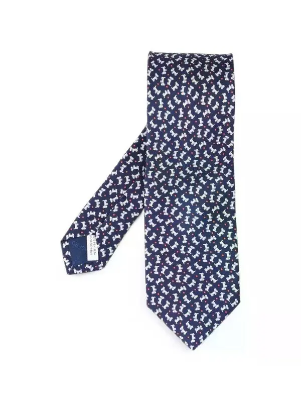 FERRAGAMO Charlie-print Silk Tie