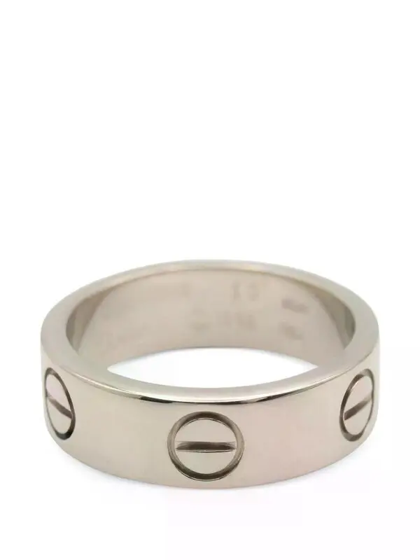 Cartier 18k White Gold Love Ring - Silver