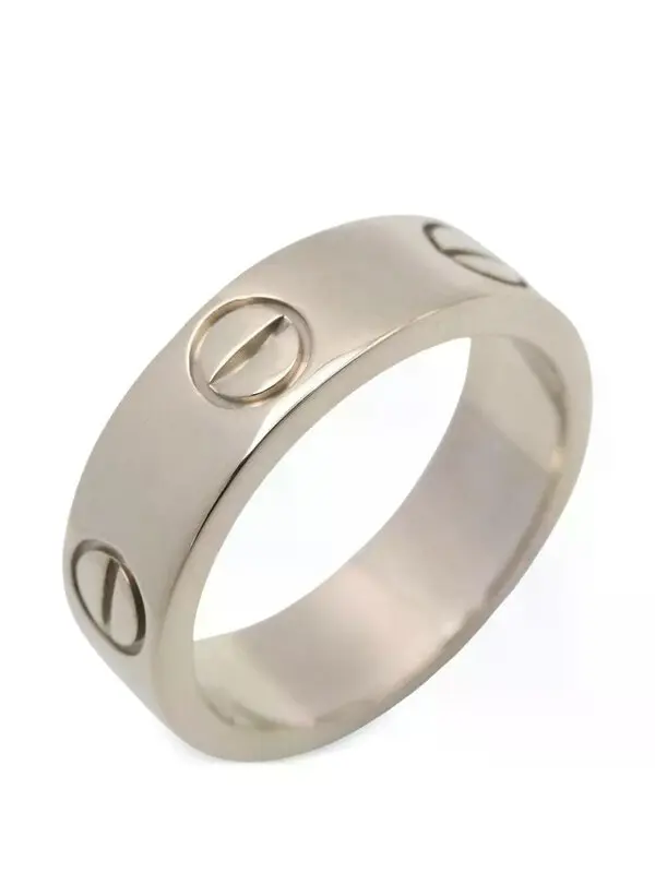 Cartier 18k White Gold Love Ring - Silver