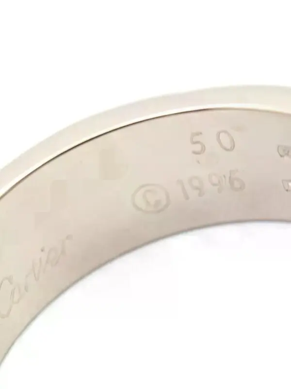 Cartier 18k White Gold Love Ring - Silver