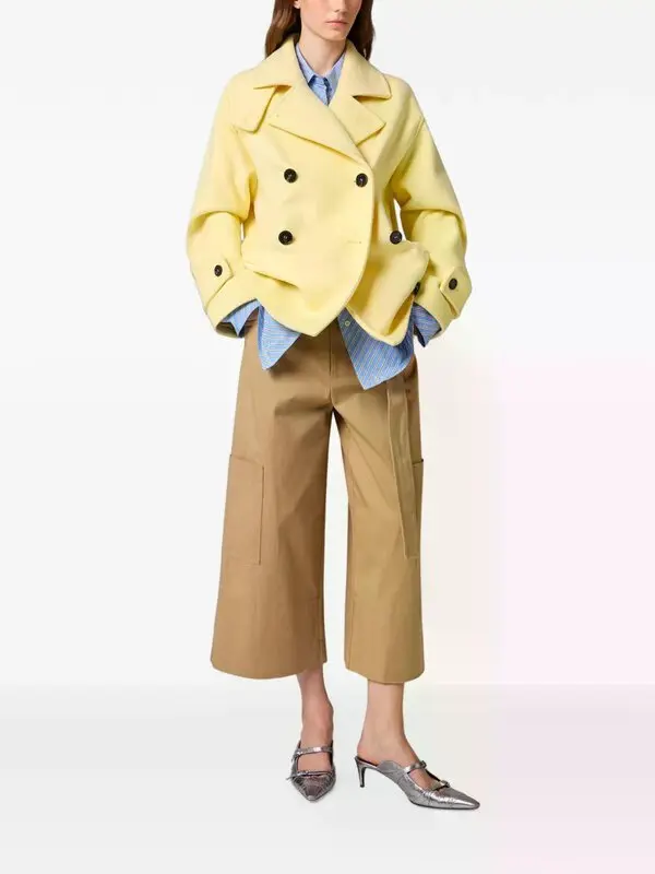 MSGM Diagonal-stripe Long-sleeve Shirt