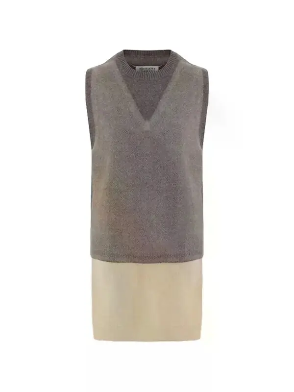MAISON MARGIELA Layered Knitted Sweater Vest