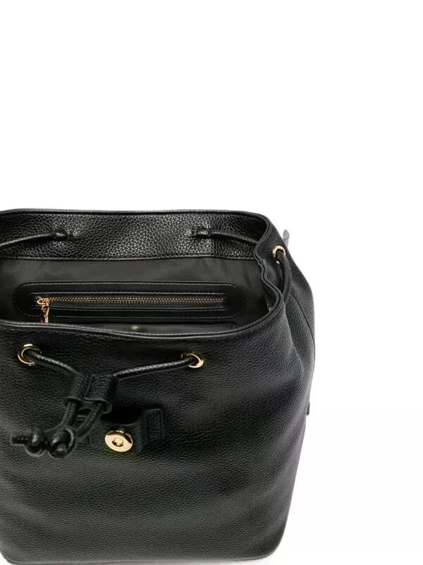 Moschino Padlock-detail Pebbled Backpack