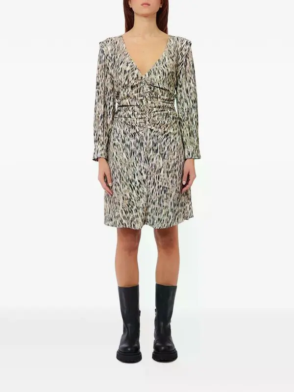 Liu Jo Leopard-print Ruched Mini Dress