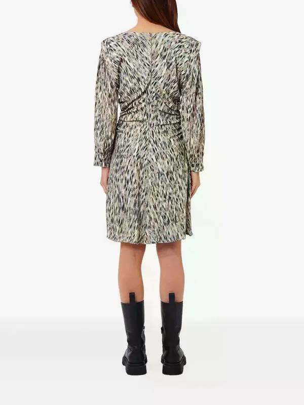 Liu Jo Leopard-print Ruched Mini Dress