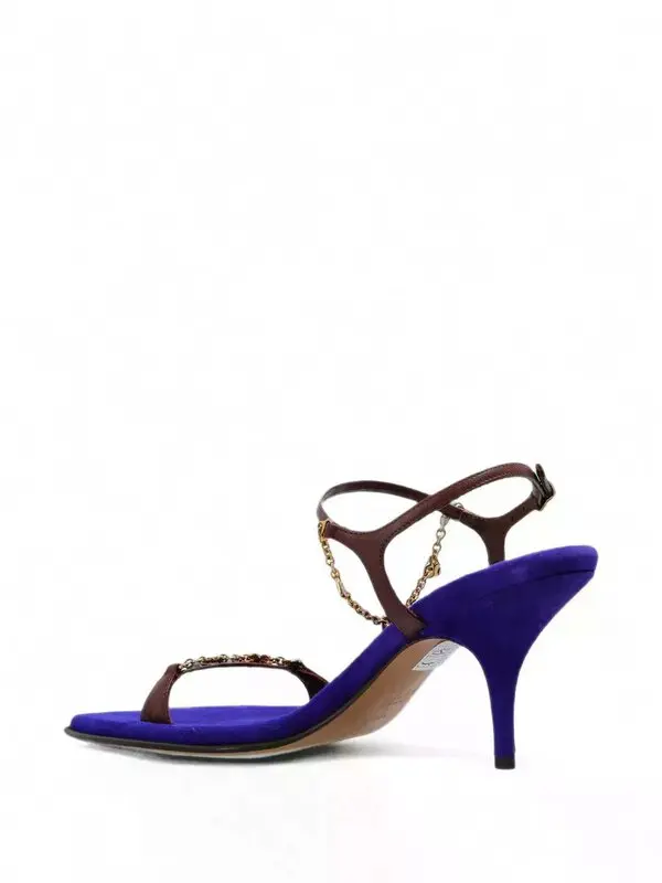 Chloé Zia Chain-link Leather Sandals