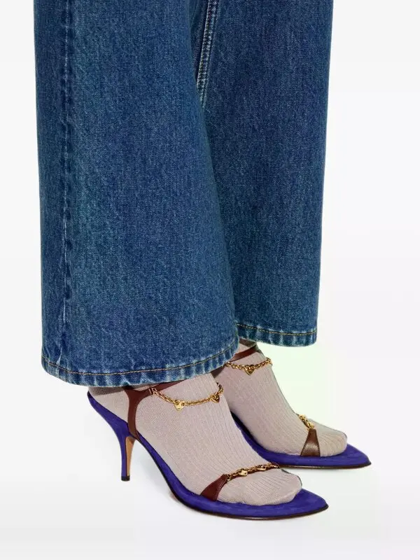 Chloé Zia Chain-link Leather Sandals