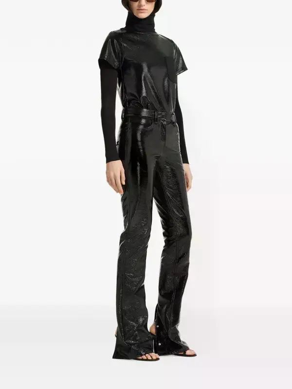 COURREGES Vinyl Straight-leg Trousers