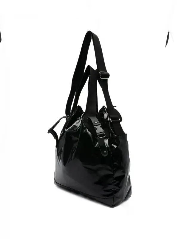 JACK GOMME Glossy Drawstring Shoulder Bag