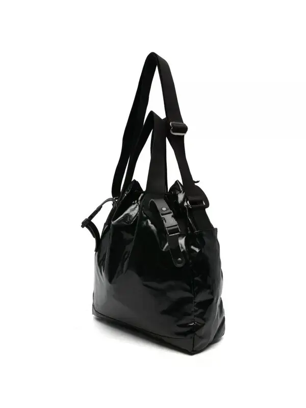 JACK GOMME Glossy Drawstring Shoulder Bag