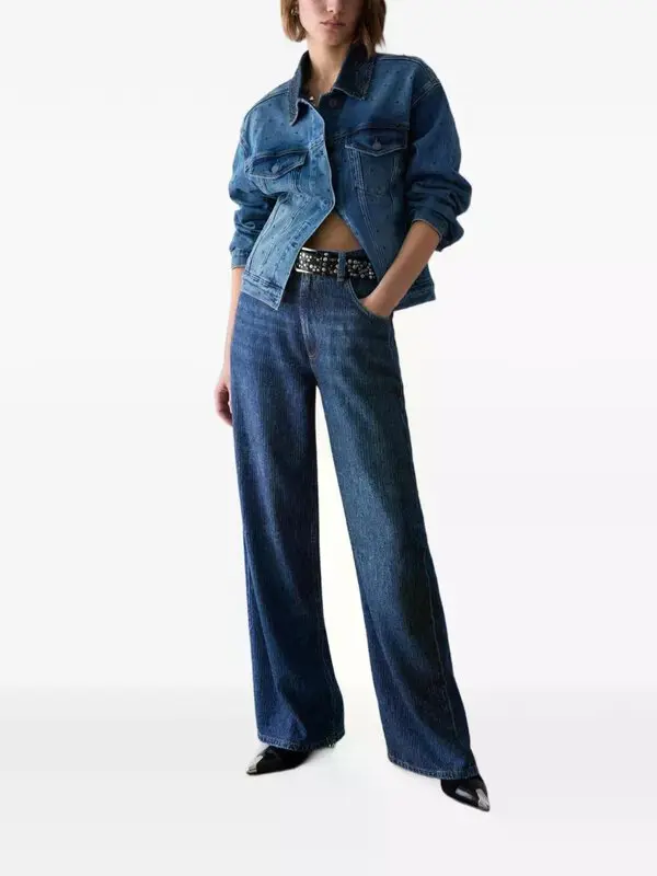 Liu Jo Denim Jacket With Micro-rhinestones