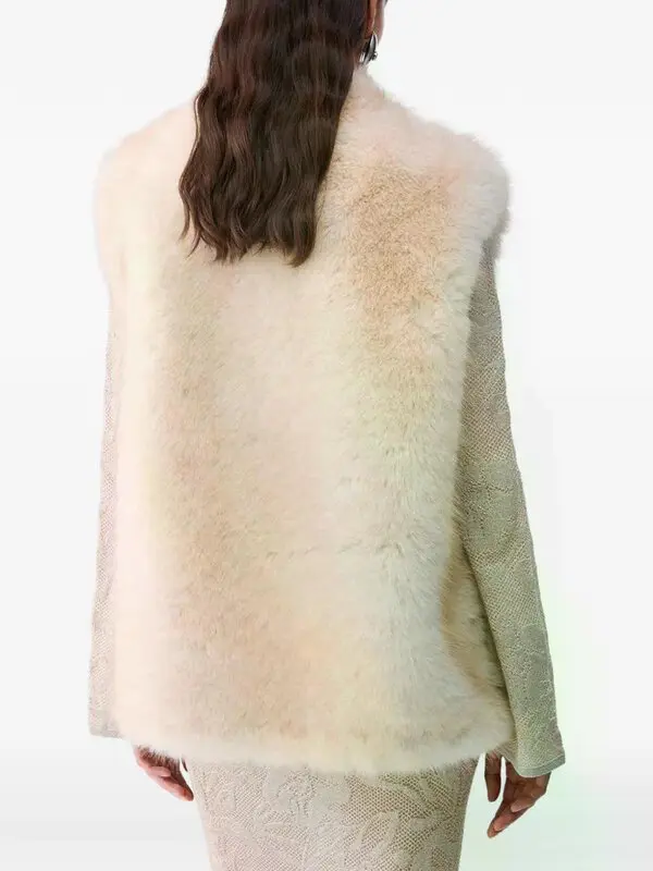 Liu Jo Faux-fur Vest With Belt