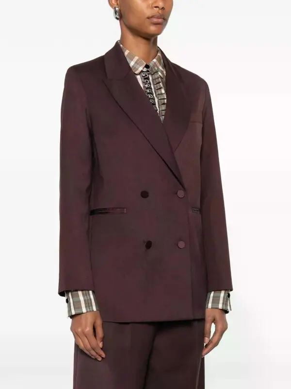 FORTE_FORTE Double-breasted Peaked-lapels Blazer