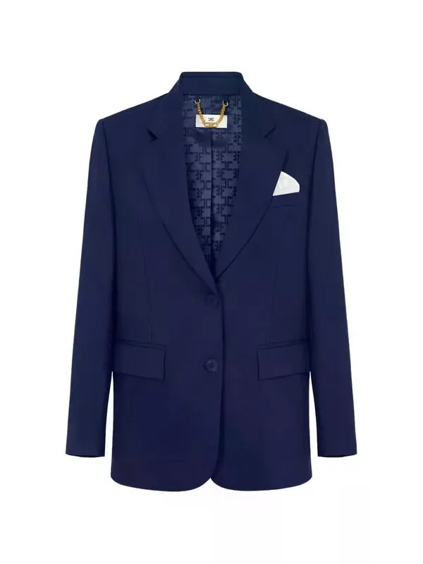 Elisabetta Franchi Jacket In Gabardine Fabric
