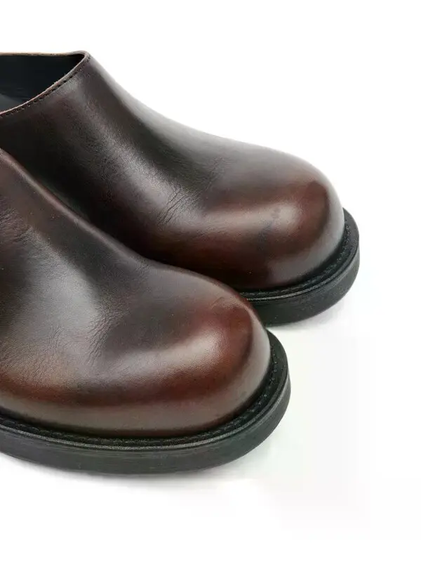 MAISON MARGIELA Brushed Leather Biker Mules