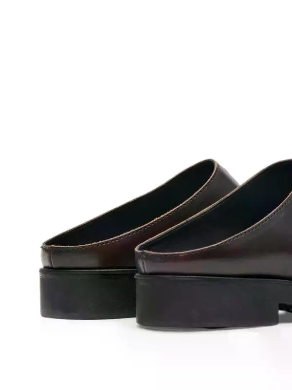 MAISON MARGIELA Brushed Leather Biker Mules
