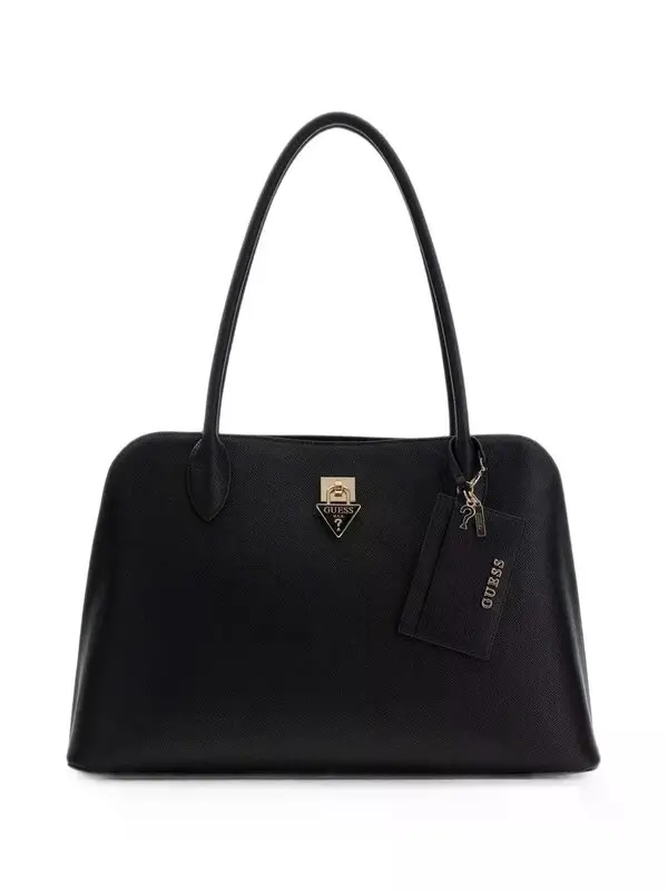 Guess Patsie Saffiano-effect Tote Bag - Black