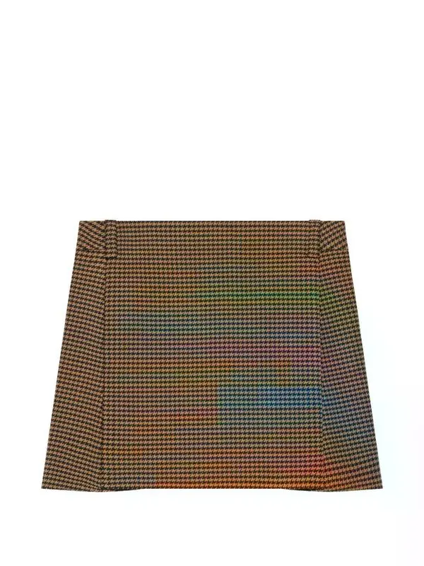 COURREGES Houndstooth-pattern Mini Skirt