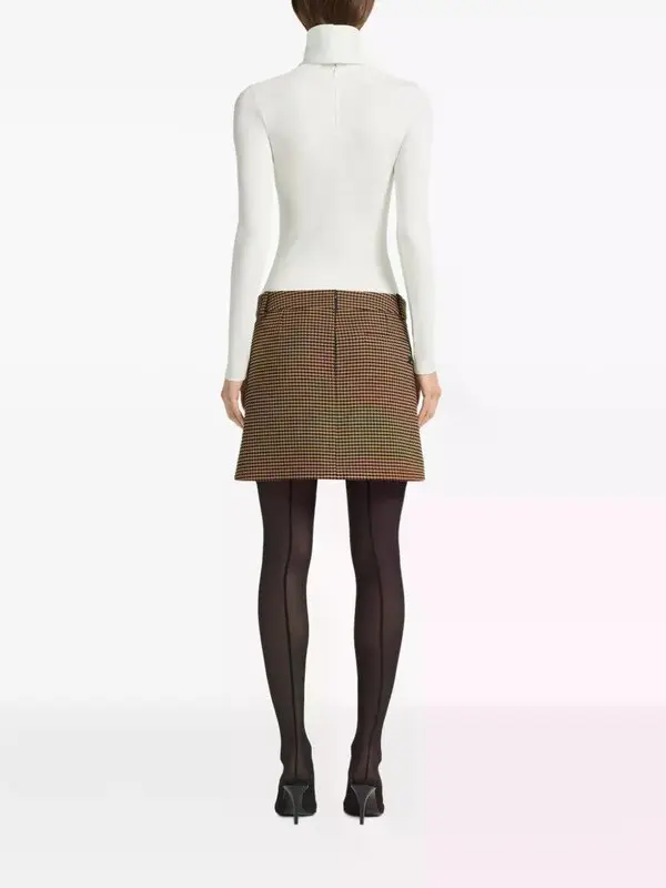 COURREGES Houndstooth-pattern Mini Skirt