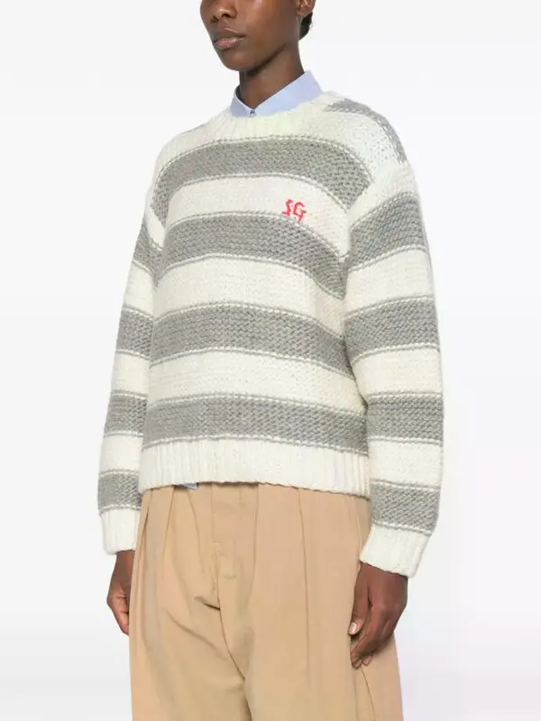 Stine Goya Striped Chunky-knit Sweater