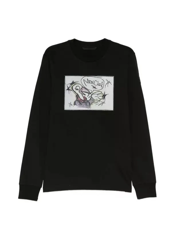 Moncler Graphic-print T-shirt - Black