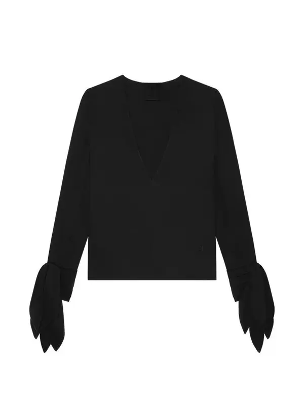 Givenchy 4g-embroidered Bow-detail Blouse