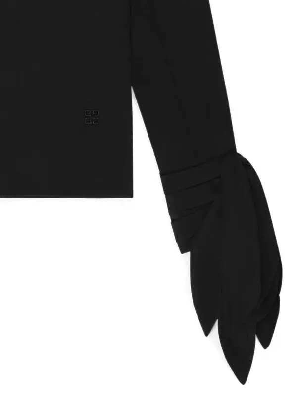 Givenchy 4g-embroidered Bow-detail Blouse