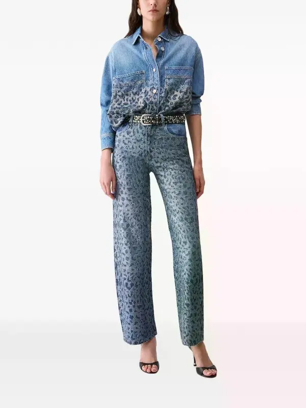 Liu Jo Straight-leg Jeans With Animal Print
