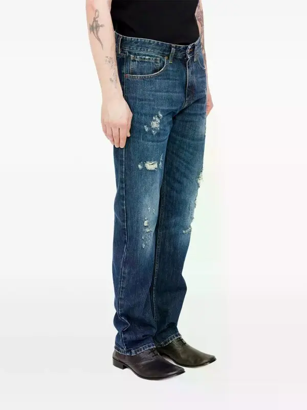 MAISON MARGIELA Distressed-finish Straight-leg Jeans
