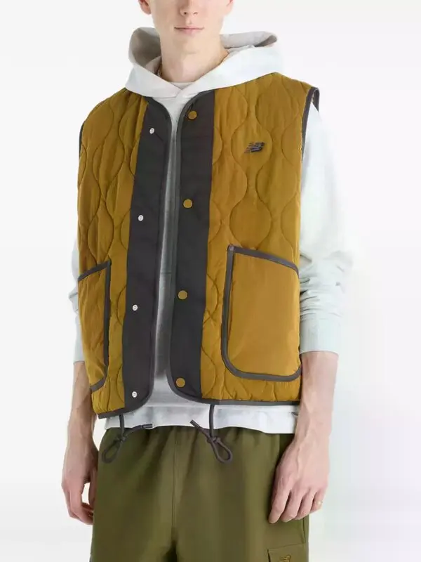 NEW BALANCE Quilted Vest - Brown