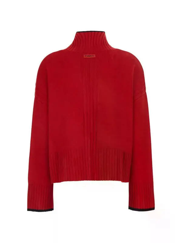 Pinko Ribbed High-neck Sweater