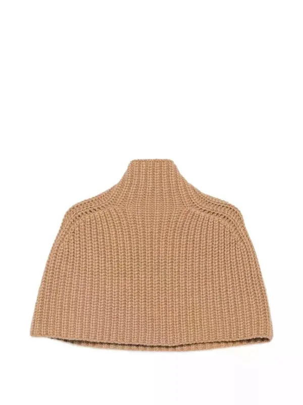 SA SU PHI Ribbed-knit Cashmere Poncho