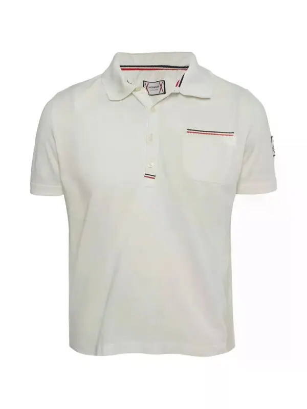 Moncler Cotton Polo Shirt - Neutrals