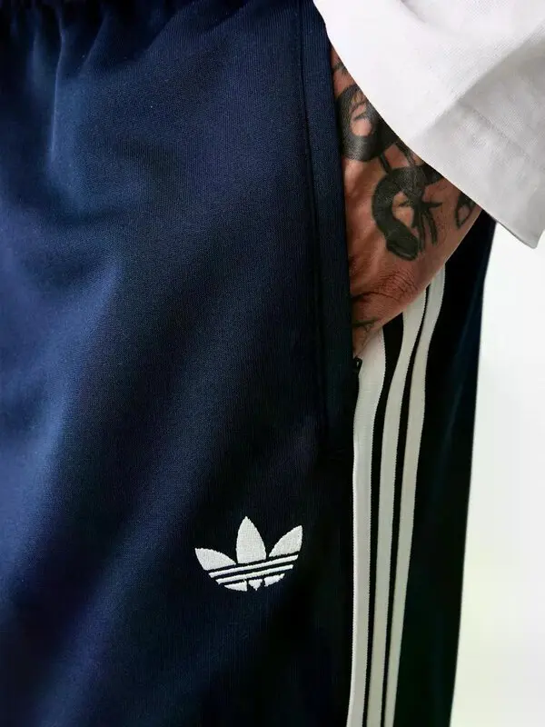 Adidas Logo-embroidered Side-stripe Track Pants