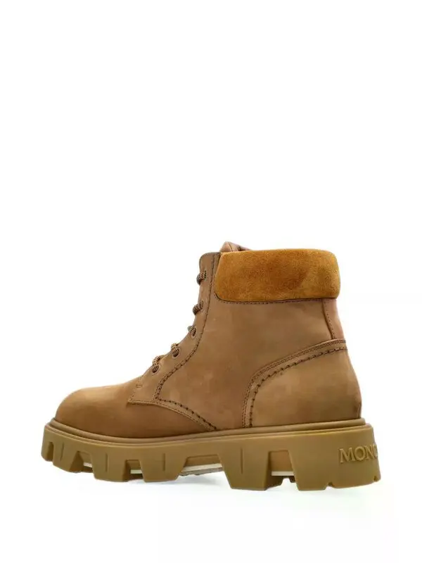 Moncler Peak City Suede-panelled Chunky-sole Boots